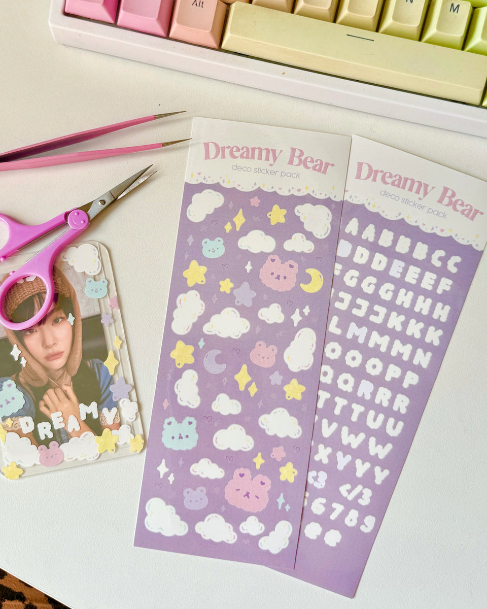 dreamy bear deco sticker sheets – Ugly Plants