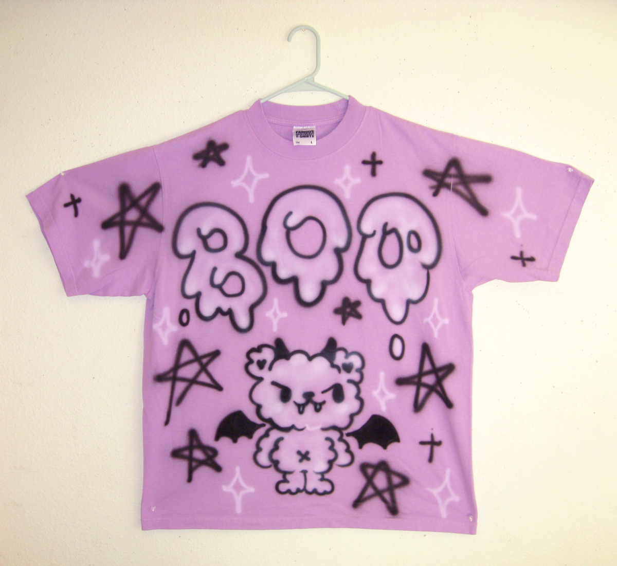 BOO Purple Airbrush Shirt - Large (spark) – Ugly Plants