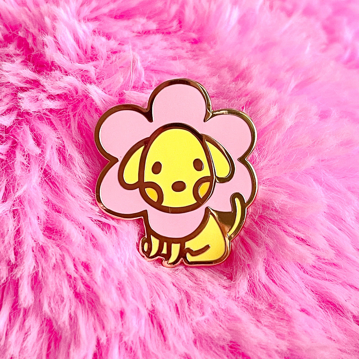 Flower Puppy Enamel Pin Ugly Plants
